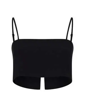 Azeeza Walton Satin Top - Black