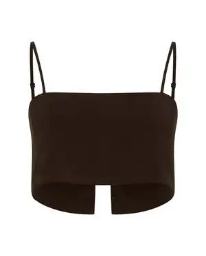 Azeeza Walton Satin Top - Black