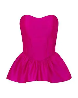 Azeeza Naina Taffeta Top - Magenta