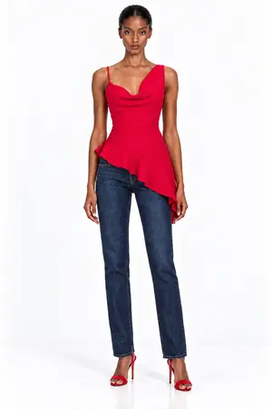 Azeeza Daphne Satin Top