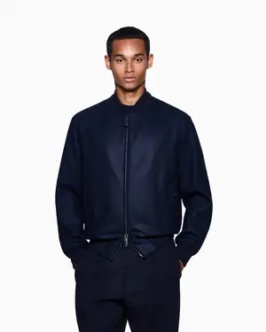 Giorgio Armani Cashmere Drap Blouson