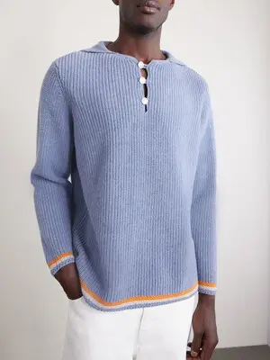 BODE Boat Deck Ribbed Virgin Wool Sweater