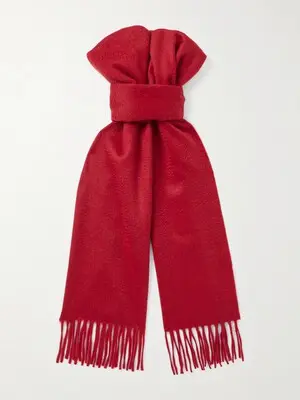 Charvet Cashmere Scarf - Red