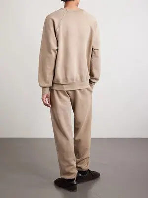 LES TIEN Garment-dyed Cotton-jersey Sweatshirt