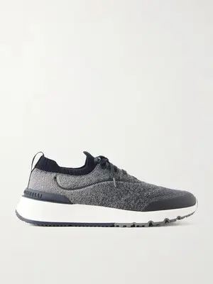 Brunello Cucinelli Stretch-knit Sneakers