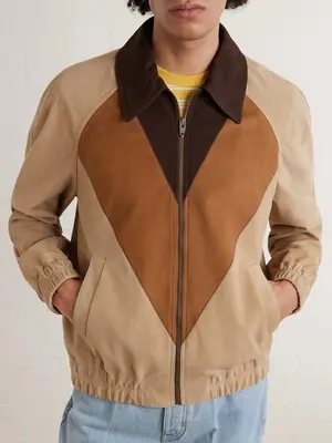 Valentino Garavani Panelled Suede Jacket