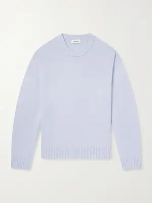 FRAME Cashmere Crew-neck Sweater - Blue