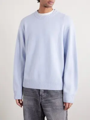 FRAME Cashmere Crew-neck Sweater - Blue