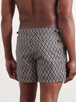 TOM FORD Straight-leg Printed Swim Shorts - Black