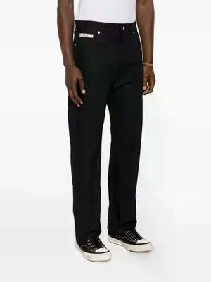 Moschino Logo Detail Trousers - Blue