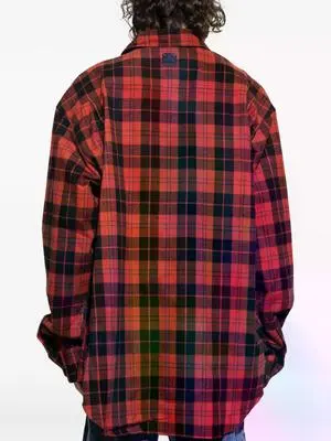 Vetements S-simply-check-hgbt Checked Patch Shirt