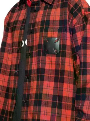 Vetements S-simply-check-hgbt Checked Patch Shirt