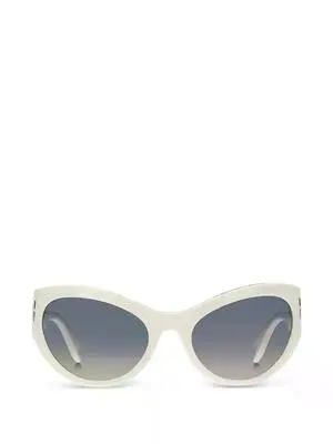 Marc Jacobs Oval-frame Sunglasses - Neutrals