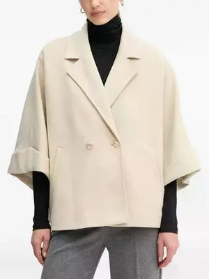 GAUDI Short-sleeved Double-breasted Jacket - Neutrals