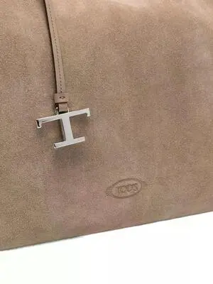 TOD'S T Logo Charm Tote Bag