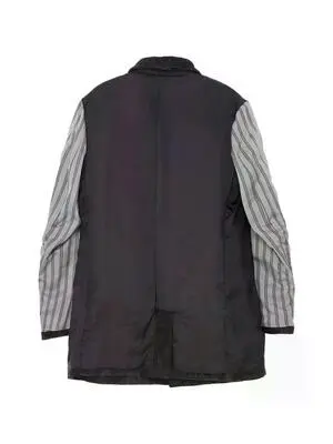 Yohji Yamamoto Striped Pattern Coat