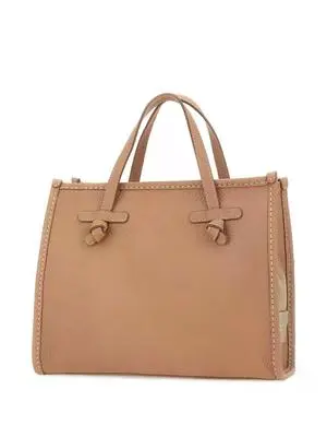 MARCELLA CLUB Miss Marcella 32 Leather Tote Bag - Neutrals