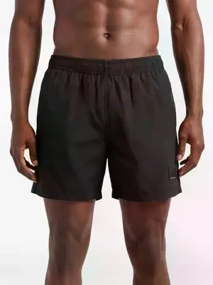 Armani Exchange Logo-patch Swim Shorts - Black