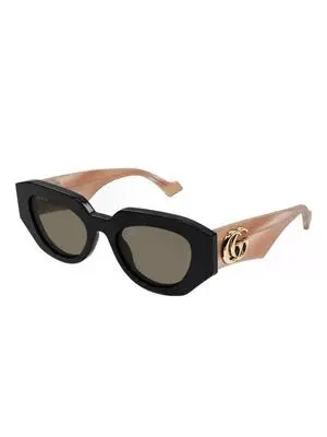 Gucci Logo-detail Cat-eye Sunglasses