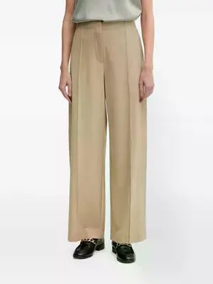 MOS MOSH Button Patch-pocket Wide-leg Trousers