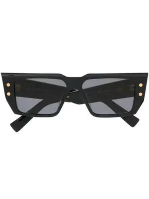Balmain Square Frame Sunglasses - Black