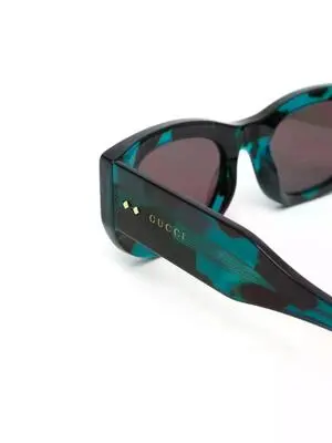 Gucci Square Tinted Sunglasses - Blue