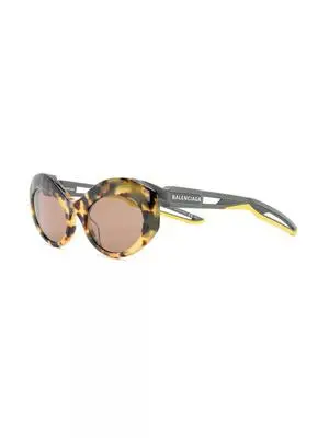 Balenciaga Hybrid Oval Sunglasses