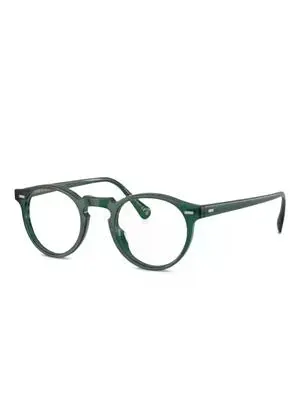Oliver Spencer 5186 Vista Round Frame Eyeglasses - Green