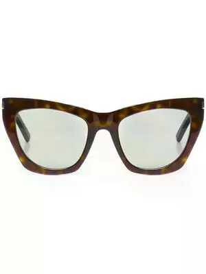 Saint Laurent Cat Eye-frame Sunglasses - Brown