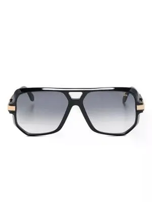 Cazal Geometric Frame Sunglasses - Black