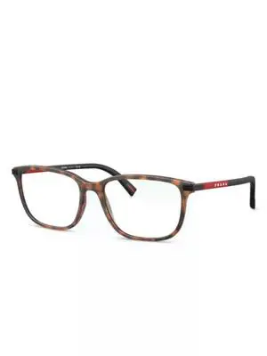 Prada Tortoiseshell-effect Eyeglasses - Brown