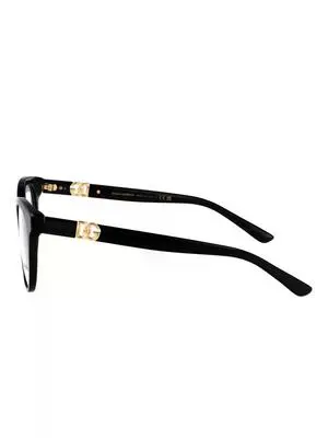 Dolce & Gabbana Acetate Round-frame Glasses - Black