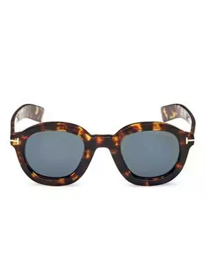 TOM FORD Round Frame Sunglasses - Brown