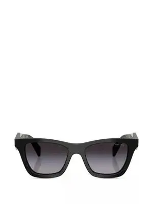 Prada Geometric-frame Sunglasses - Black