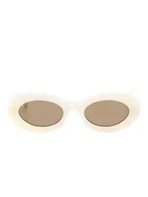 Saint Laurent Oval-frame Sunglasses - White