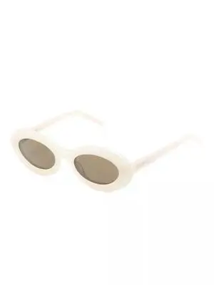 Saint Laurent Oval-frame Sunglasses - White