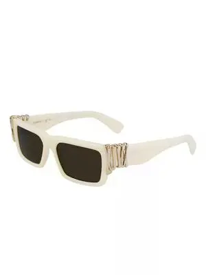 LANVIN Rectangle-frame Sunglasses - Neutrals