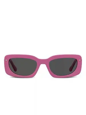 CHIARA FERRAGNI Chain-arms Rectangle Sunglasses - Pink