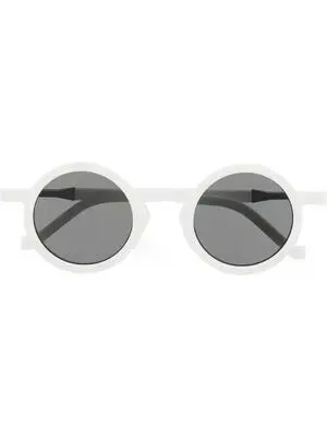 VAVA EYEWEAR Round Frame Sunglasses - White
