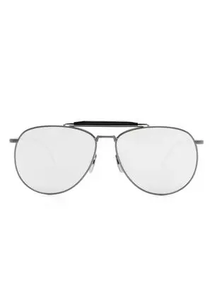 Thom Browne Pilot-frame Mirrored Sunglasses - Grey