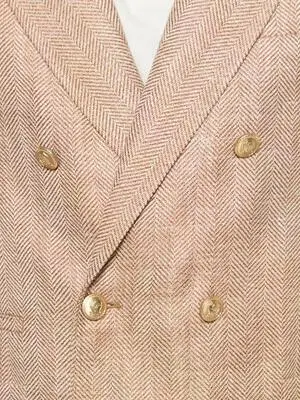 Brunello Cucinelli Herringbone Double-breasted Jacket