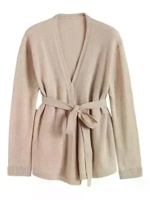Chinti & Parker Belted Wrap Cardigan - Neutrals
