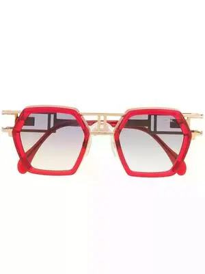 Cazal Oversized Sunglasses - Red