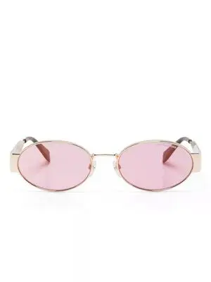 Marc Jacobs Oval-frame Sunglasses - Gold