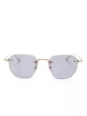 Montblanc Square-frame Sunglasses - Gold
