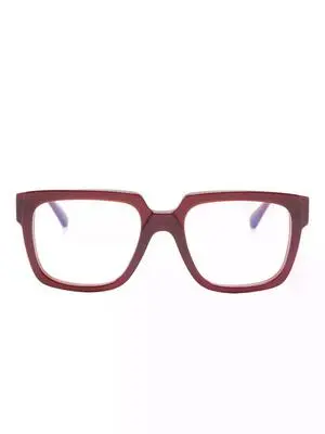 KUBORAUM Square Frame Glasses - Red