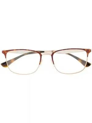 Ray-ban 6421 Half Rim Clubmaster Glasses - Brown