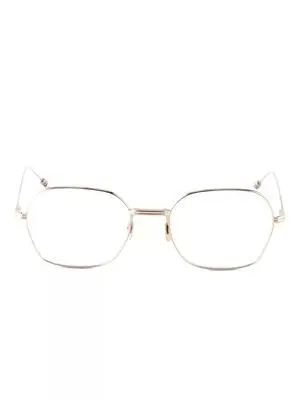 Thom Browne Geometric-frame Glasses - Gold