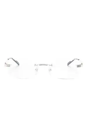 Cartier Rimless Eyeglasses - Silver