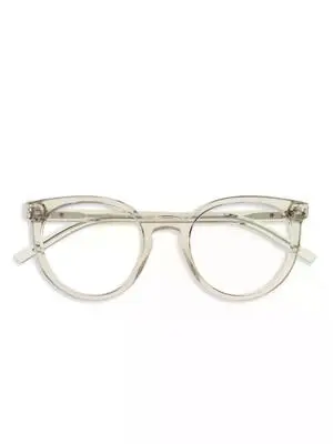 Saint Laurent Round-frame Glasses - Grey